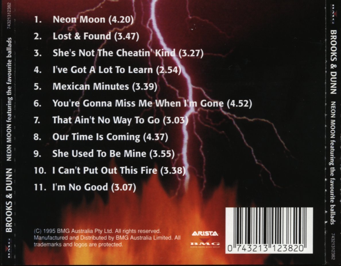 Brooks & Dunn Neon Moon : Back | CD Covers | Cover Century | Over 1.000 ...